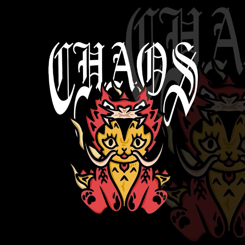 Chaos Print Mesh Shorts