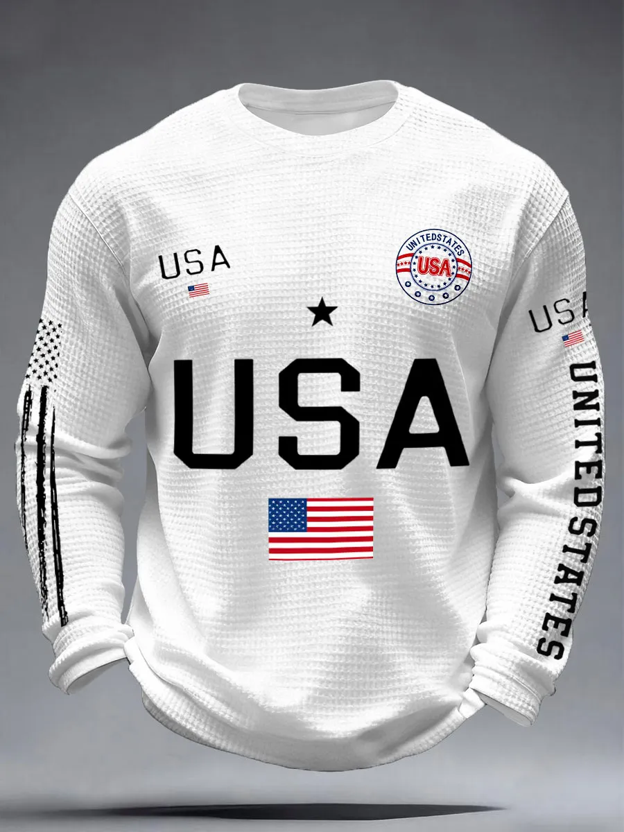 ⭐ USA UNITY — Faith & Country Long Sleeve Crewneck 🇺🇸🔥 – brightmica