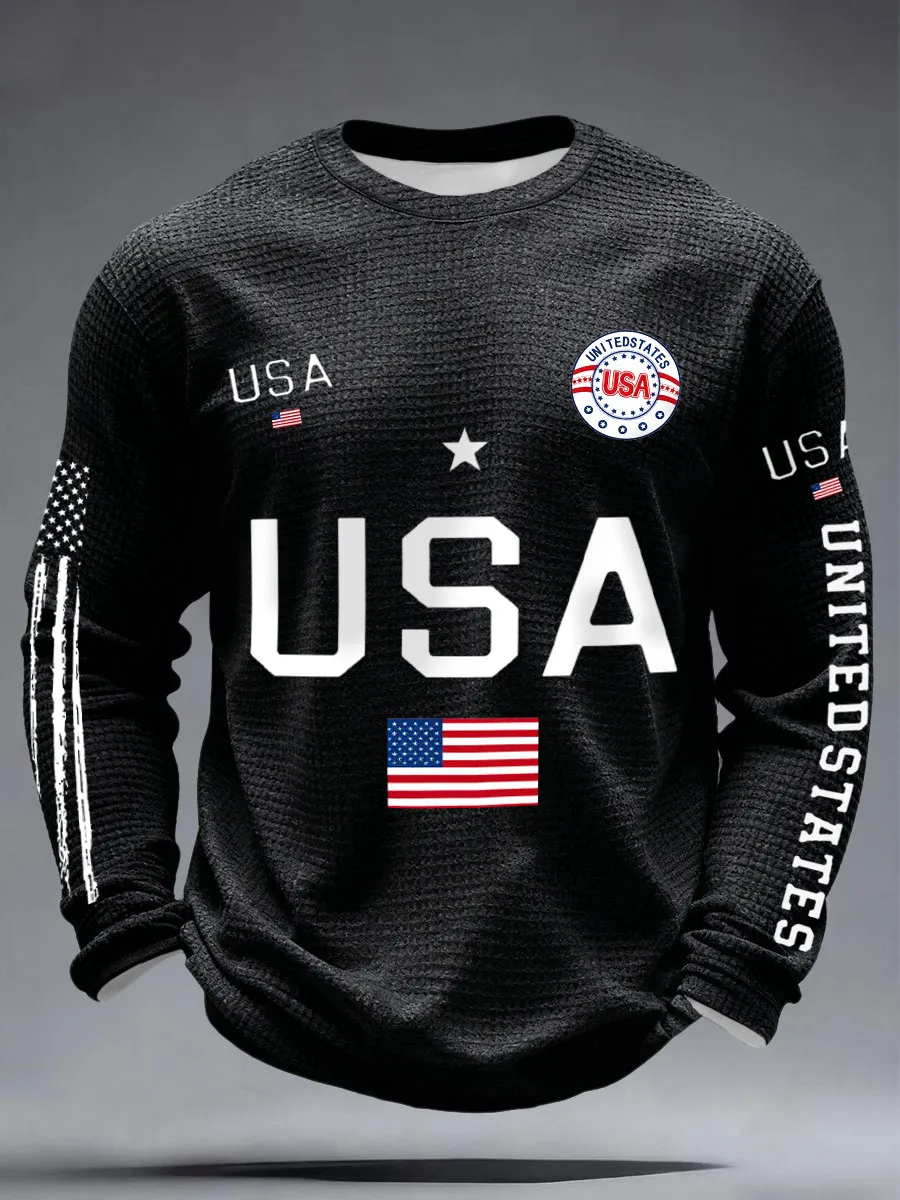 ⭐ USA UNITY — Faith & Country Long Sleeve Crewneck 🇺🇸🔥 – brightmica